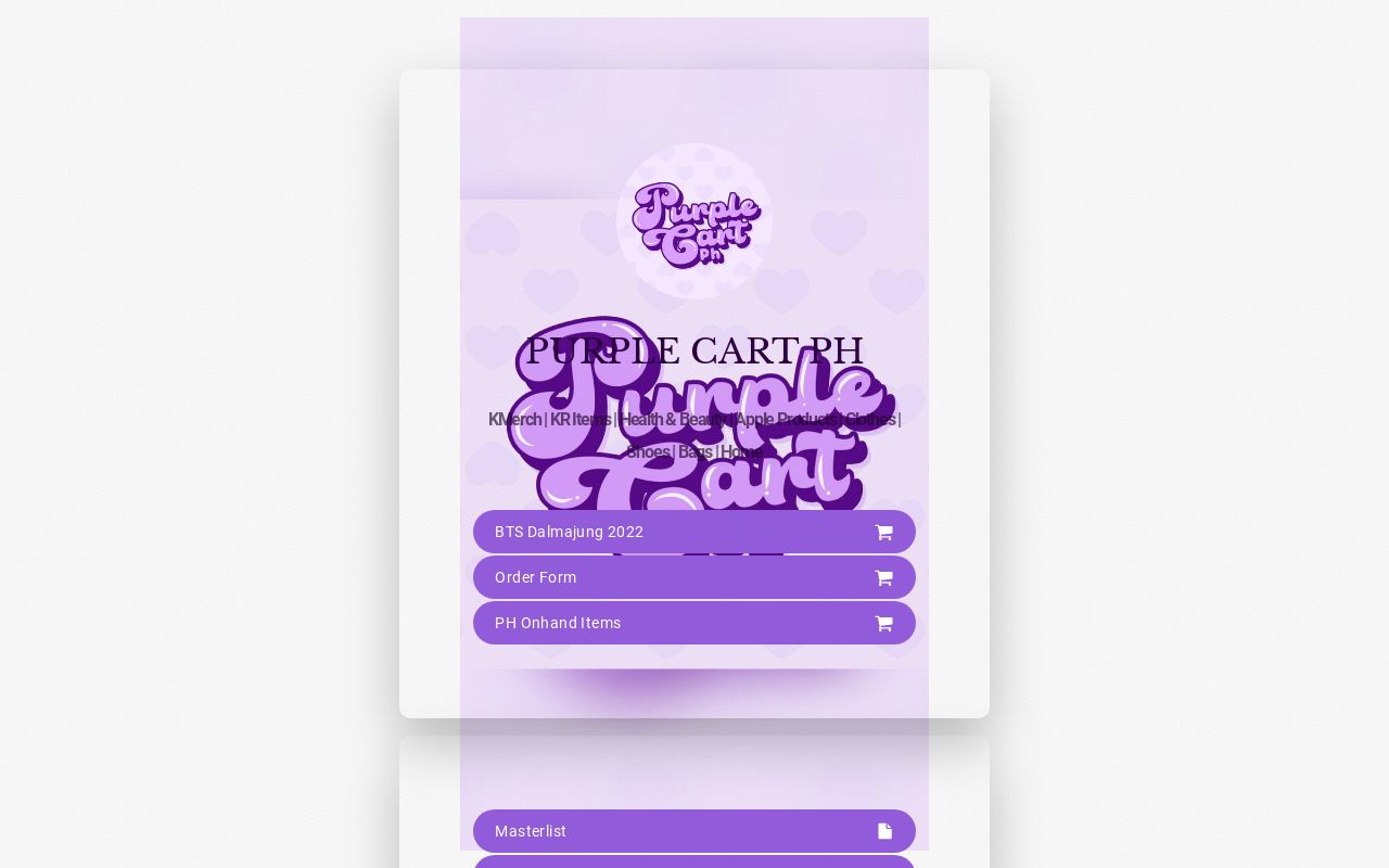 Purple Cart Ph